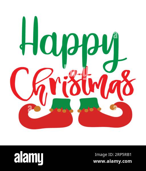 Happy christmas tshirt design vector, christmas typography, Christmas ...