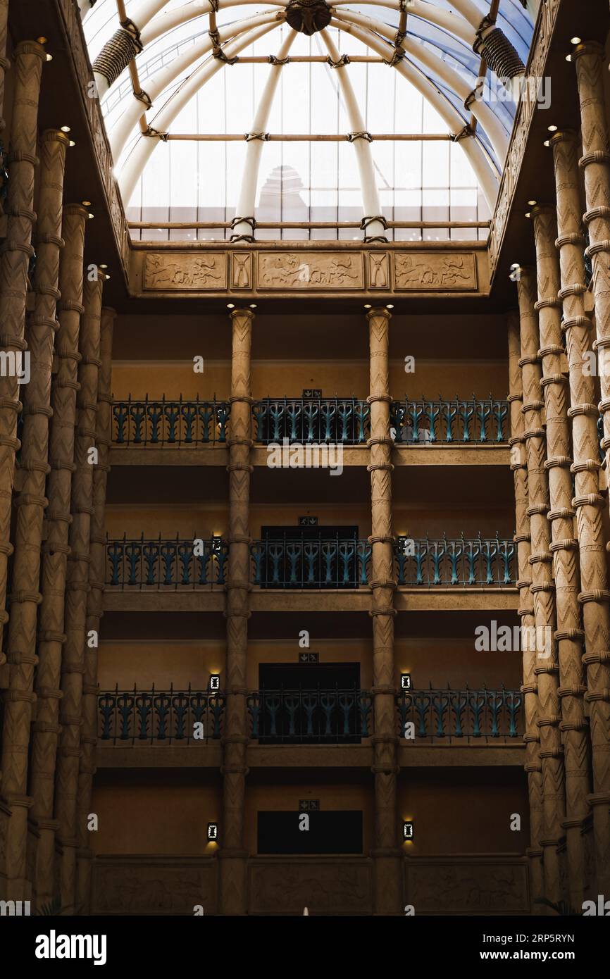 An architecturally stunning building is featured in this image ...