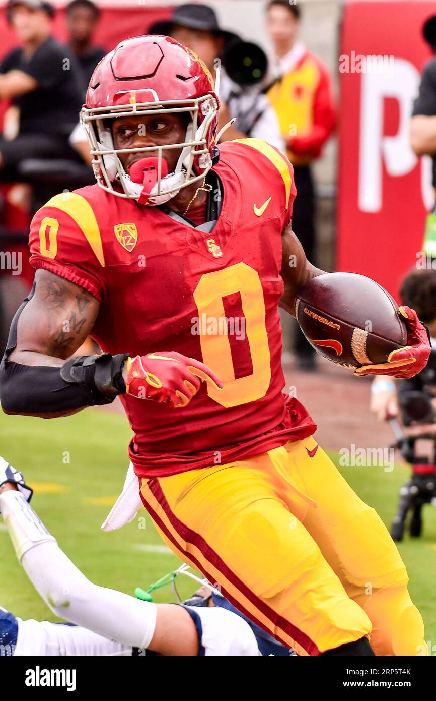 Los Angeles, CA. 2nd Sep, 2023. USC Trojans running back MarShawn Lloyd ...