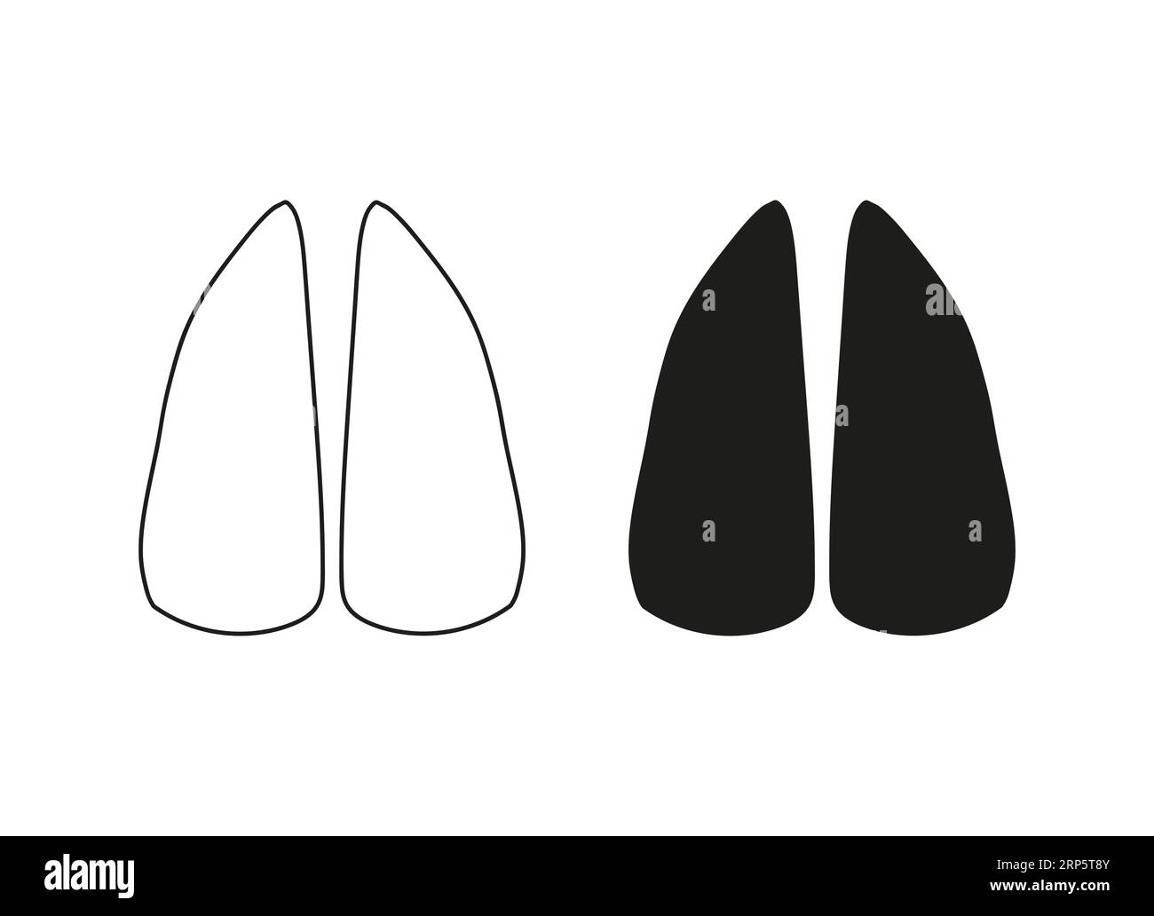Wild horse hoof footprint. Silhouette and contour. Vector isolated on ...