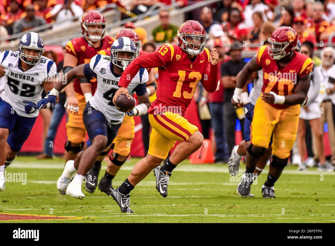 Los Angeles, CA. 2nd Sep, 2023. USC Trojans quarterback Caleb Williams ...