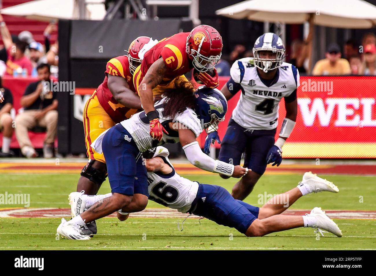 Los Angeles, CA. 2nd Sep, 2023. USC Trojans running back Austin Jones ...