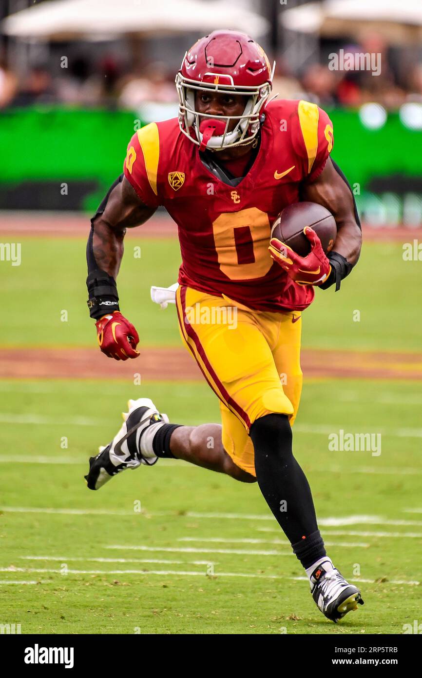 Los Angeles, CA. 2nd Sep, 2023. USC Trojans running back MarShawn Lloyd ...