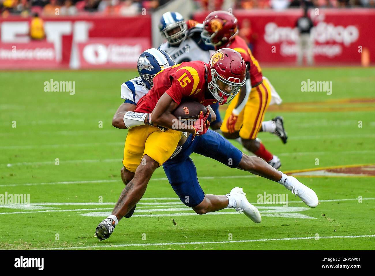 Los Angeles, CA. 2nd Sep, 2023. USC Trojans wide receiver Dorian Singer ...