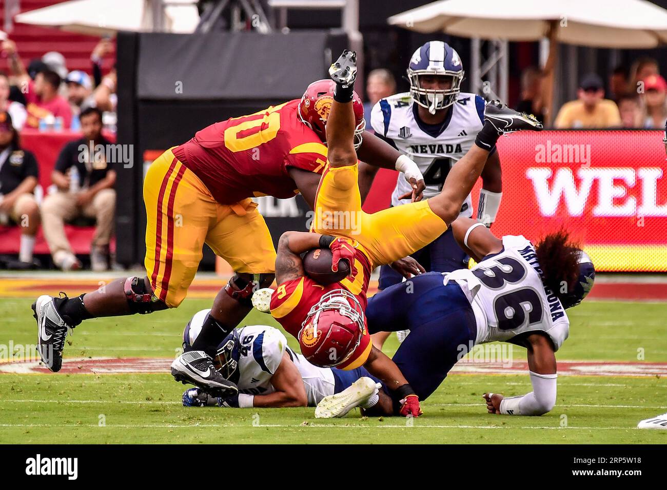 Los Angeles, CA. 2nd Sep, 2023. USC Trojans running back Austin Jones ...