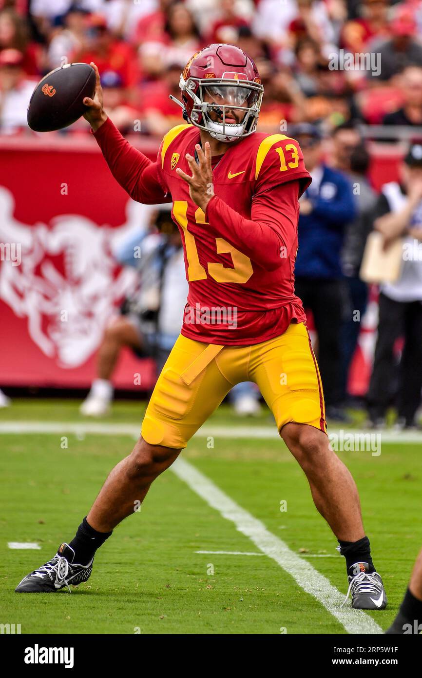 Los Angeles, CA. 2nd Sep, 2023. USC Trojans quarterback Caleb Williams ...