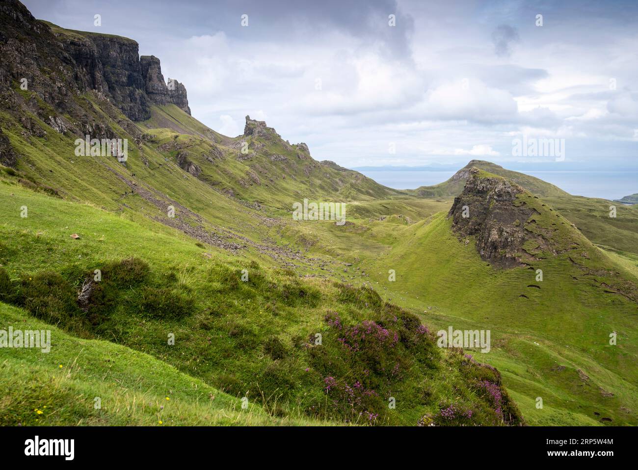 View of the Quiraing, part of the Trotternish Ridge, on the Isle of ...