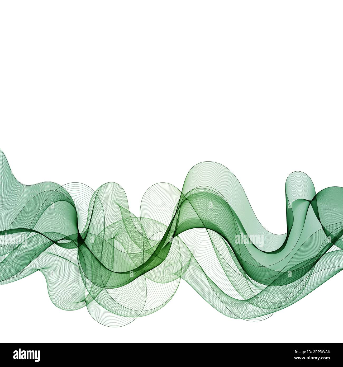 Abstract green flowing wave background vector Stock Photo - Alamy
