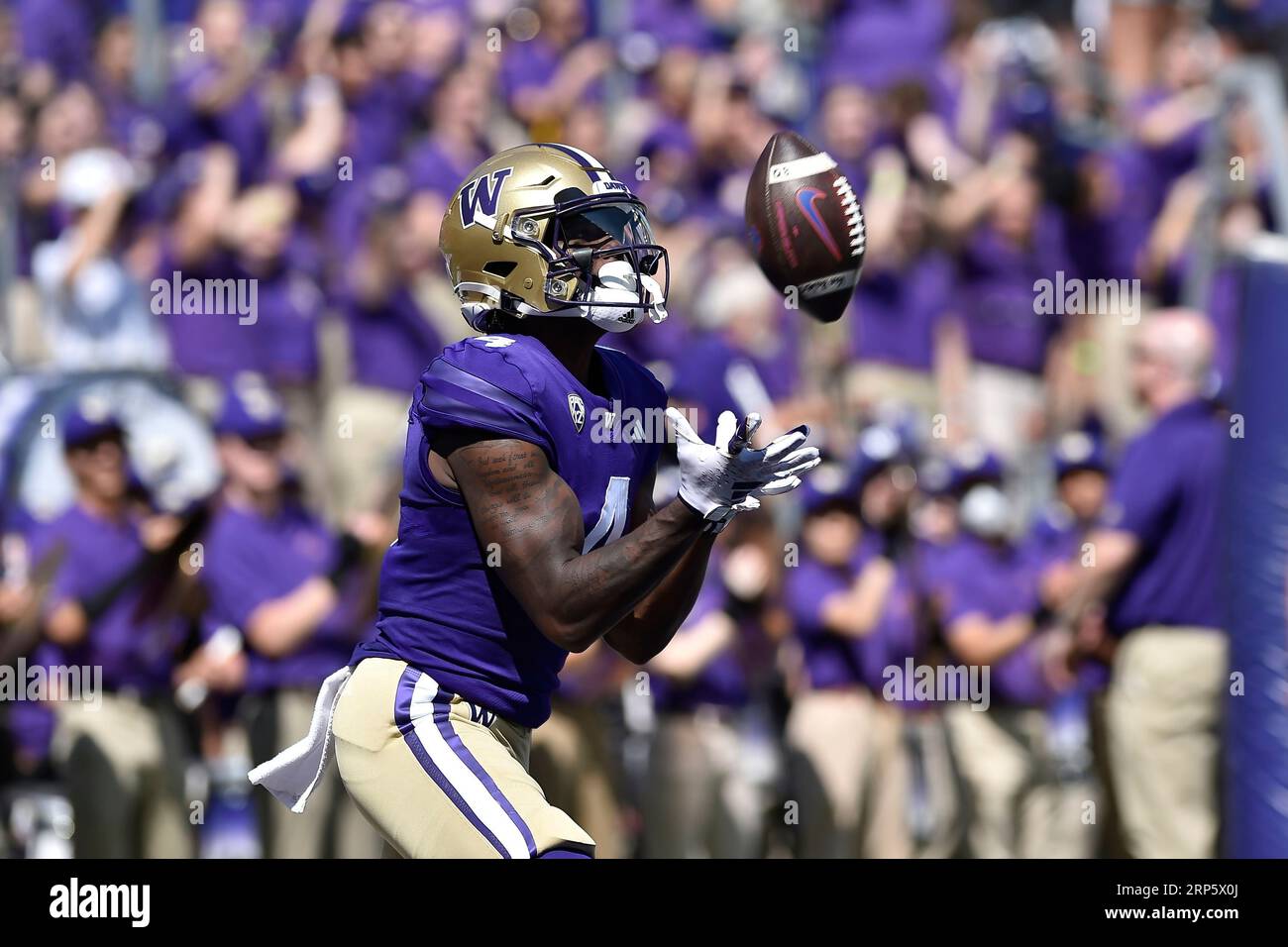 September 02, 2023: Washington Huskies wide receiver Germie Bernard (4 ...