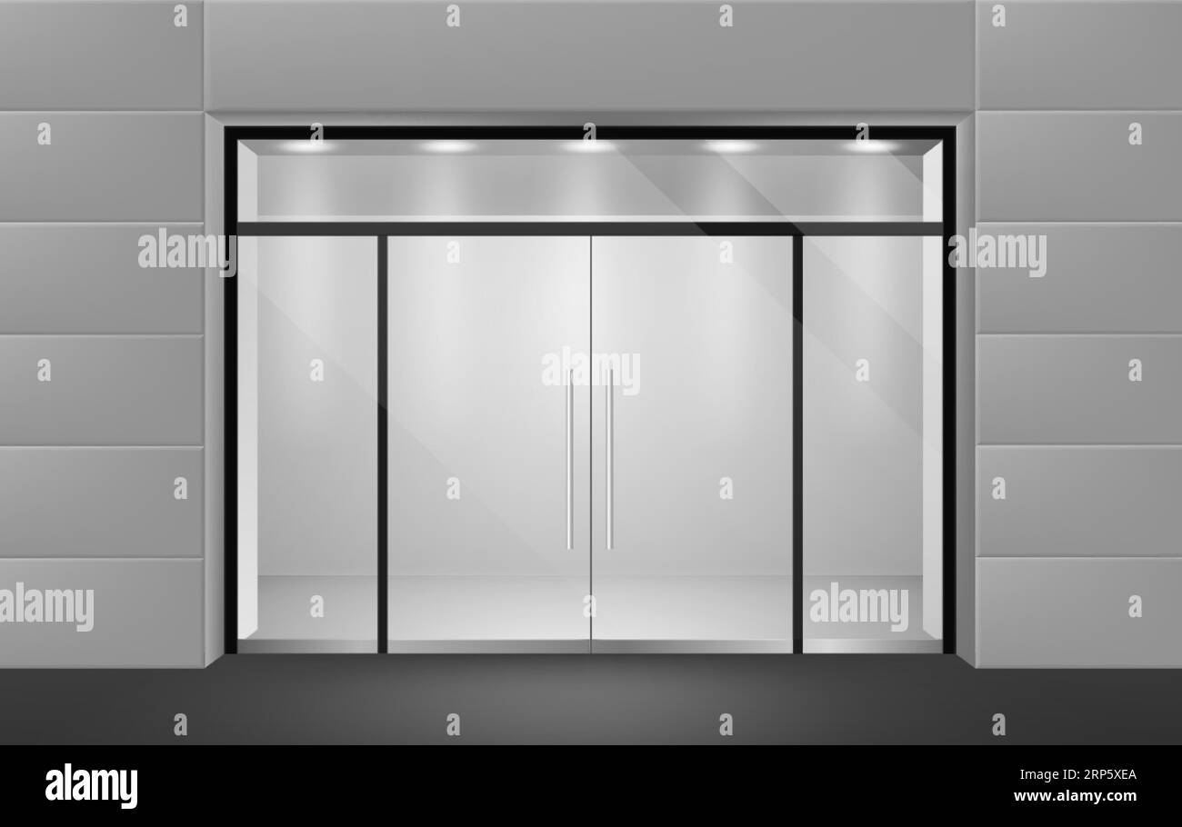 Mockup supermarket door hi-res stock photography and images - Alamy