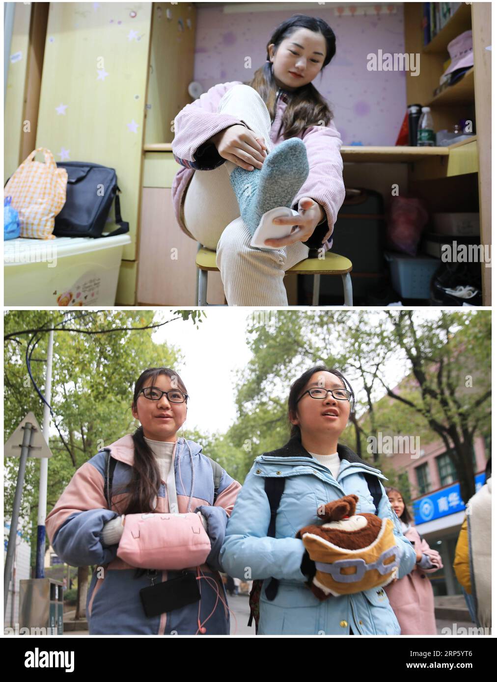 China students walking Cut Out Stock Images & Pictures - Alamy
