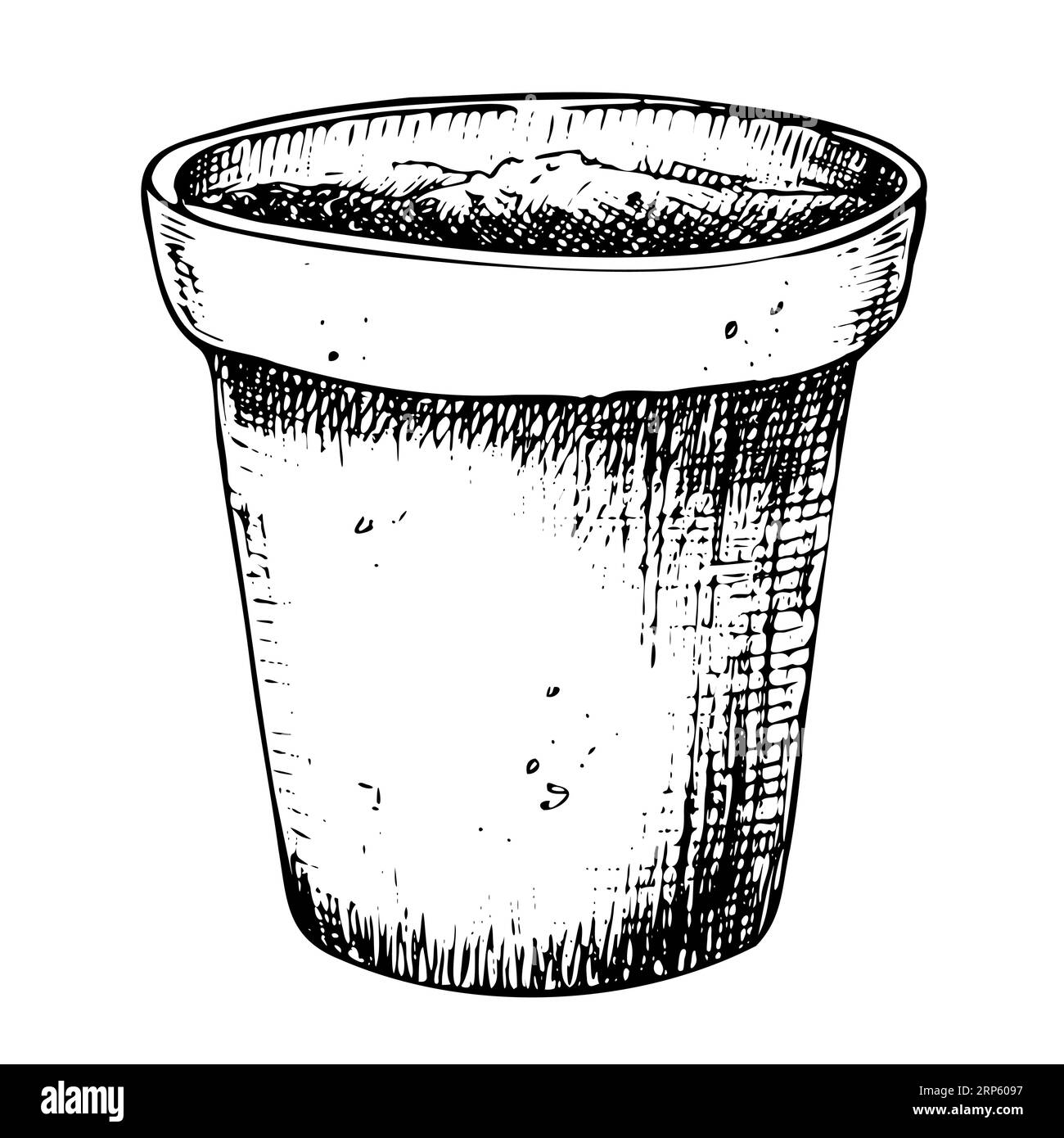 Flower pot drawing hi-res stock photography and images - Alamy