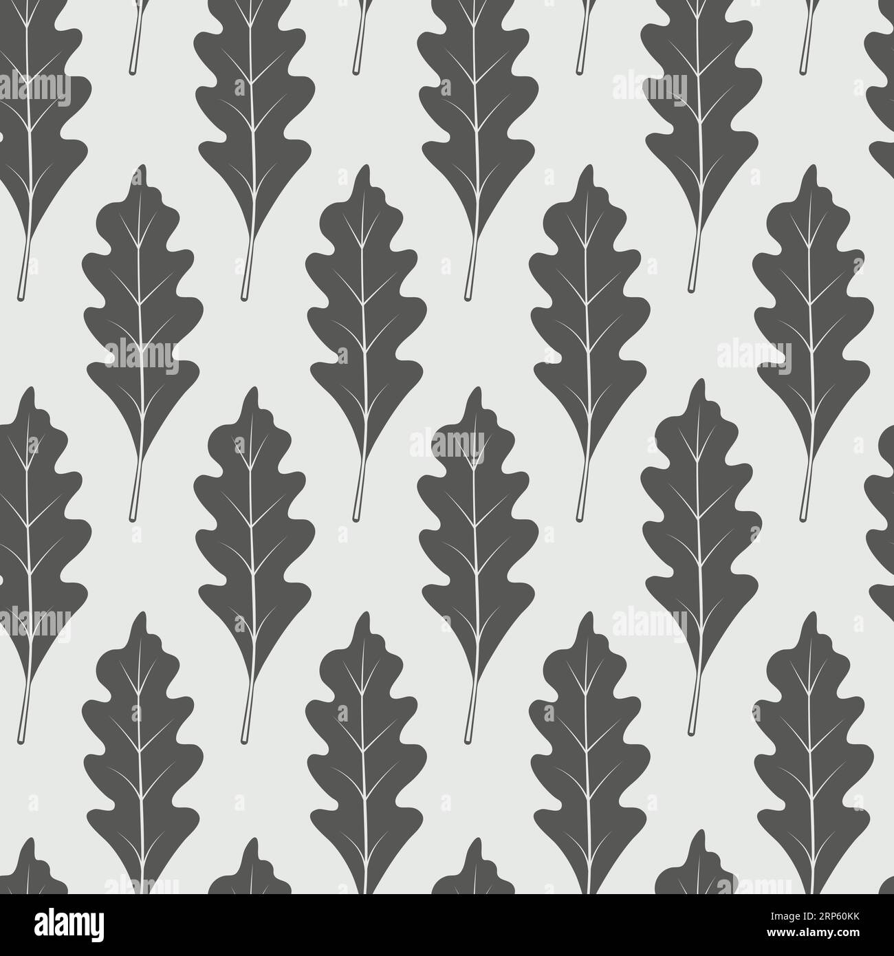 Vector oak leaves seamless pattern. Autumn Scandinavian style textile design Stock Vector Image ...