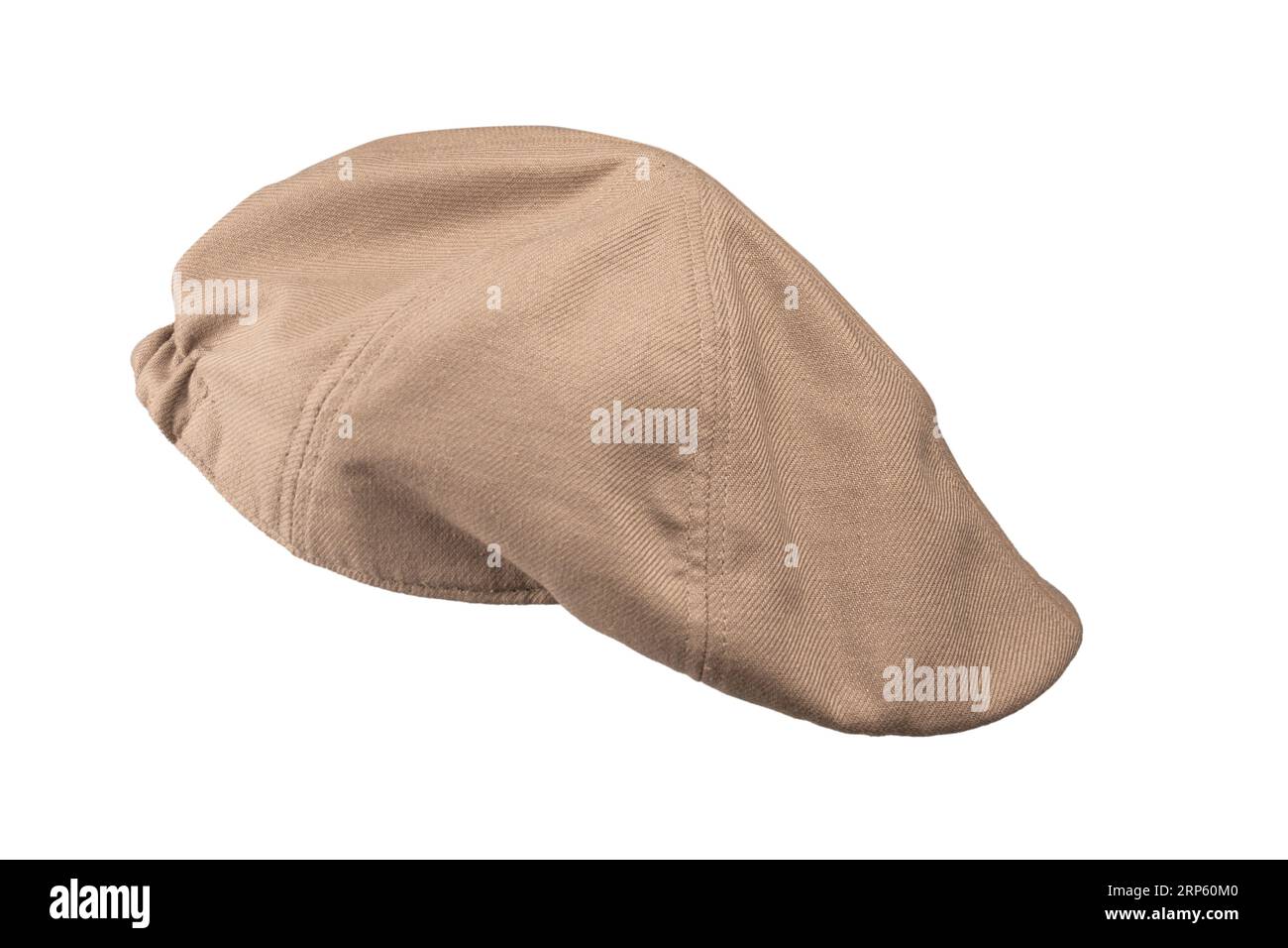 Light brown ascot cap isolated on a white background Stock Photo - Alamy