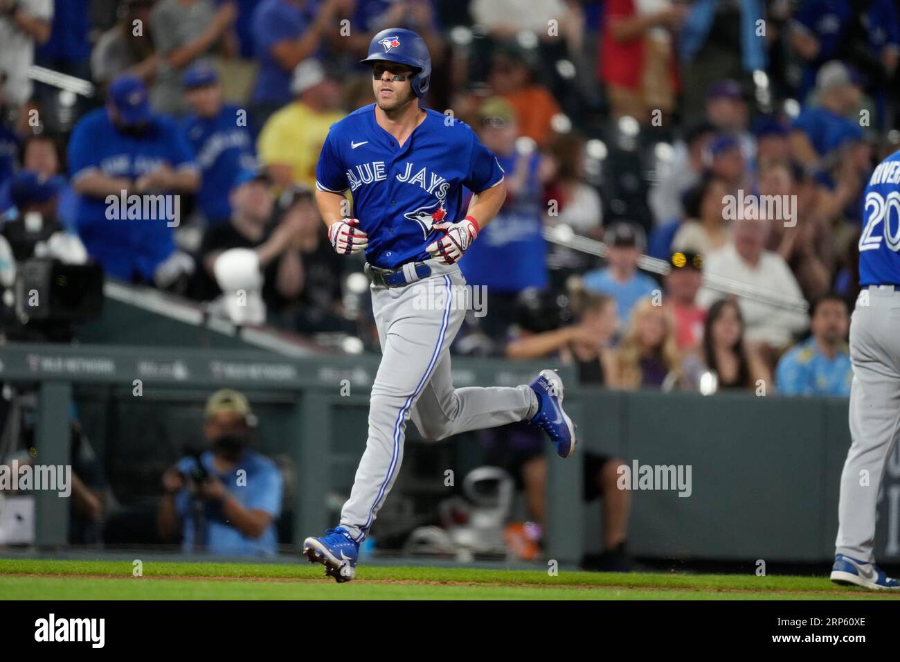 Toronto Blue Jays second baseman Ernie Clement (28) in the fifth inning ...