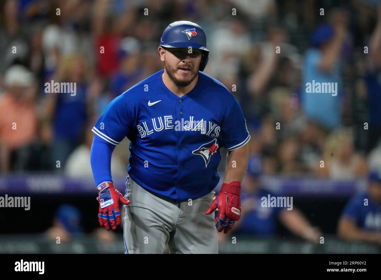 Toronto Blue Jays catcher Alejandro Kirk (30) in the seventh inning of ...