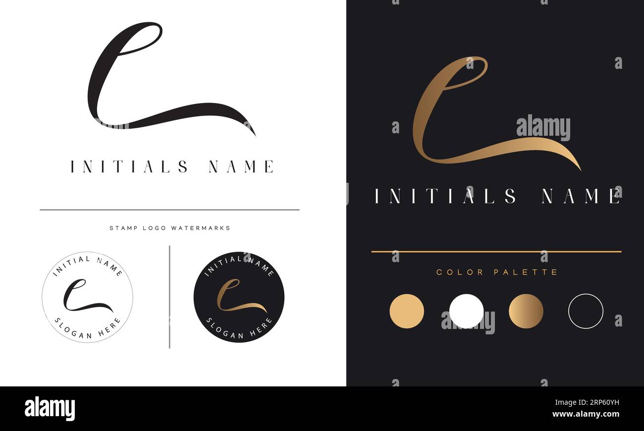 Luxury Initial E Monogram Text Letter Logo Design Stock Vector Image & Art - Alamy