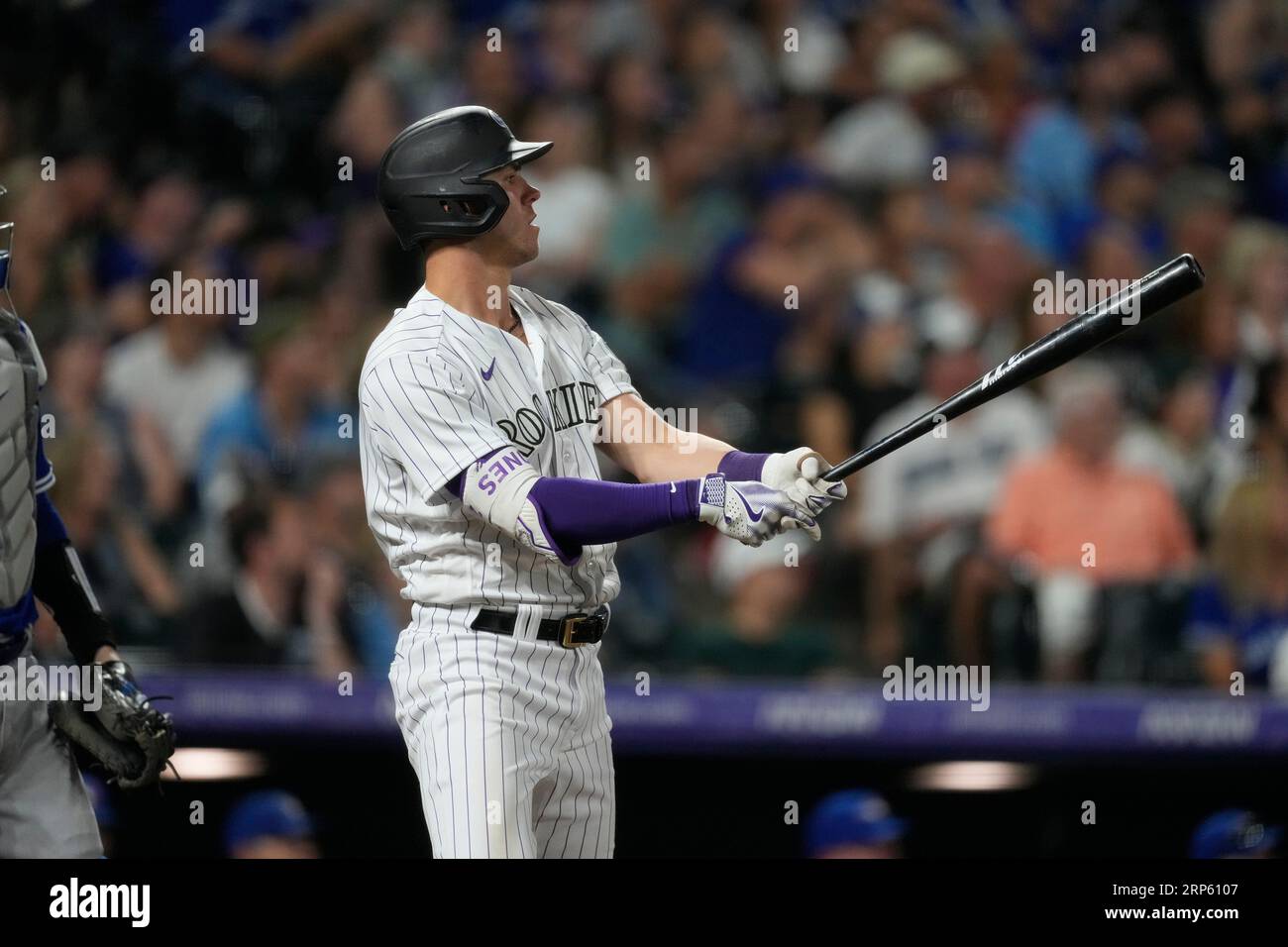 Colorado Rockies right fielder Nolan Jones (22) in the sixth inning of ...