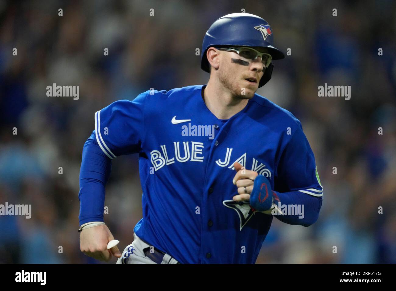 Toronto Blue Jays catcher Danny Jansen (9) in the fifth inning of a ...