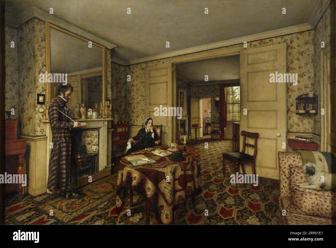 'A Chelsea Interior ' (The Carlyles at Home with their Dog Nero at 5/24 ...