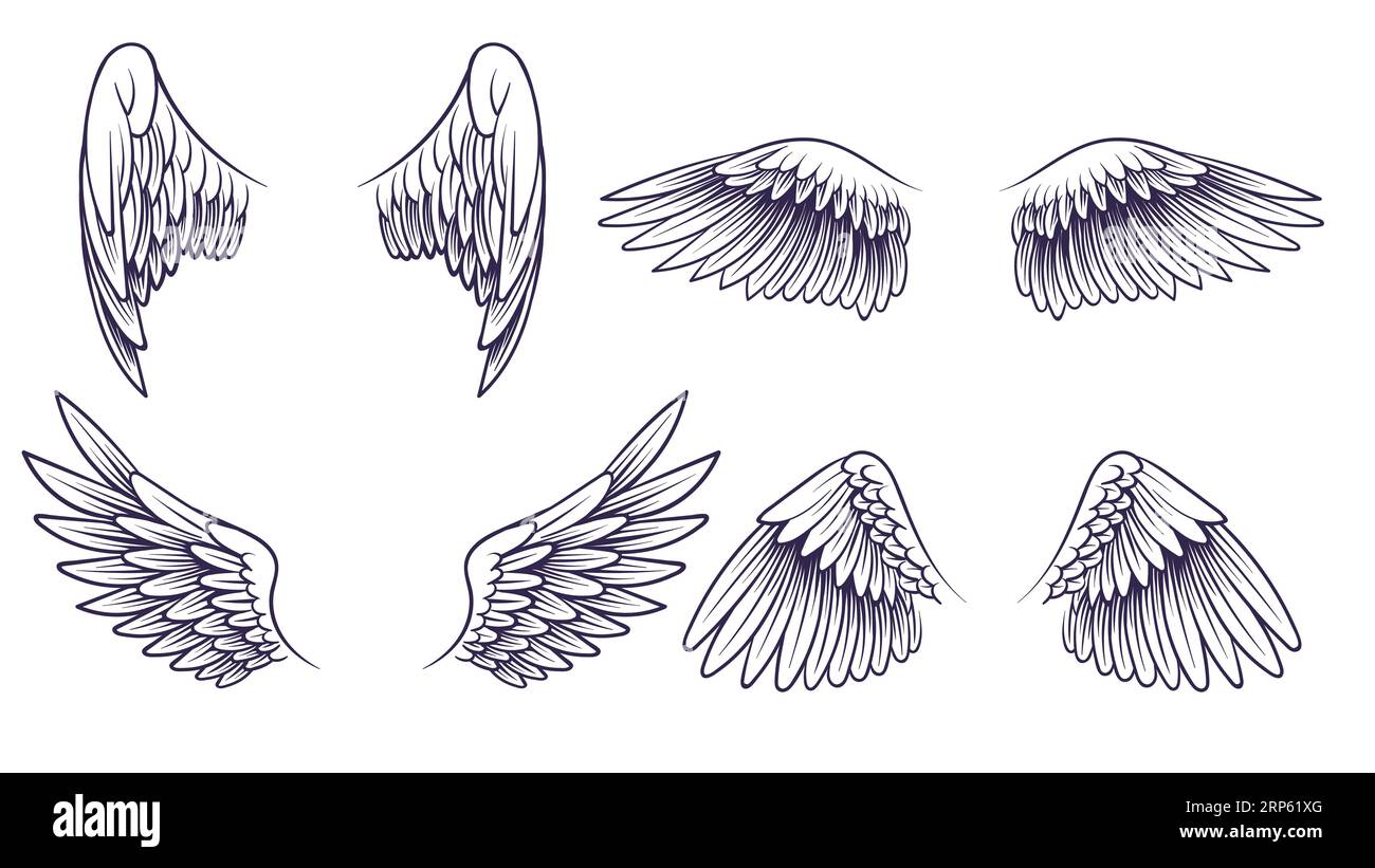 Silhouette eagle clipart Stock Vector Images - Alamy