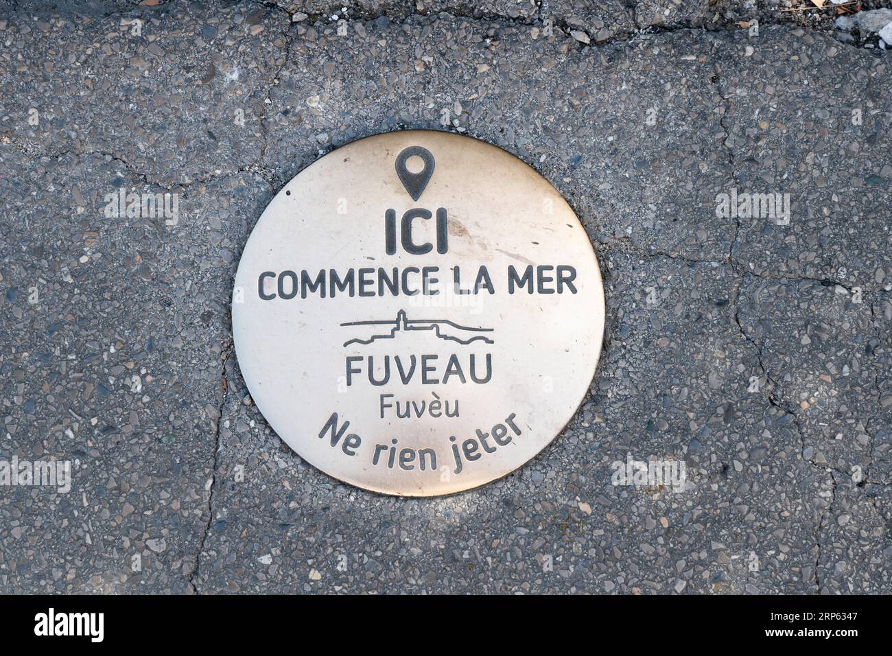 Bronze road nail awareness campaign against Aquatic Pollution with the ...