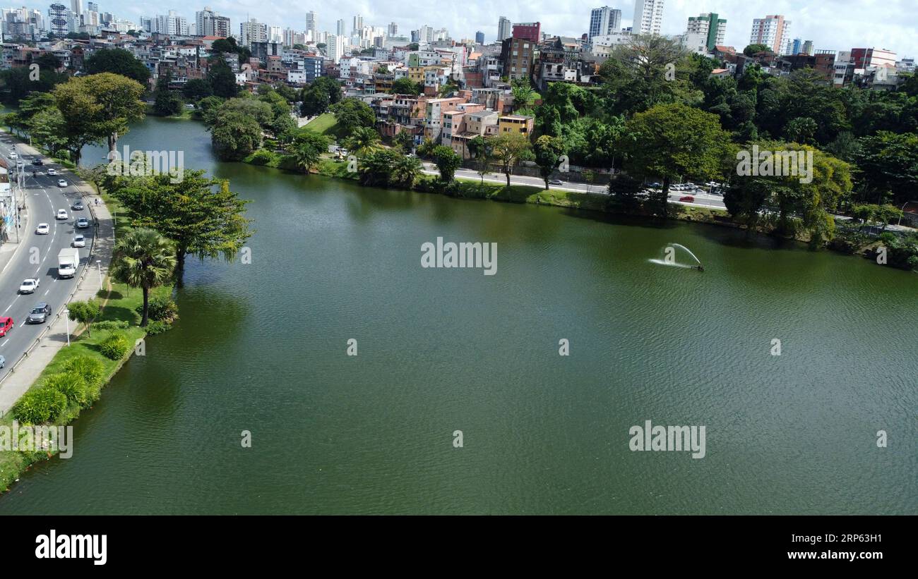 salvador, bahia, brazil - august 2, 2022: view of the lake from Dique ...