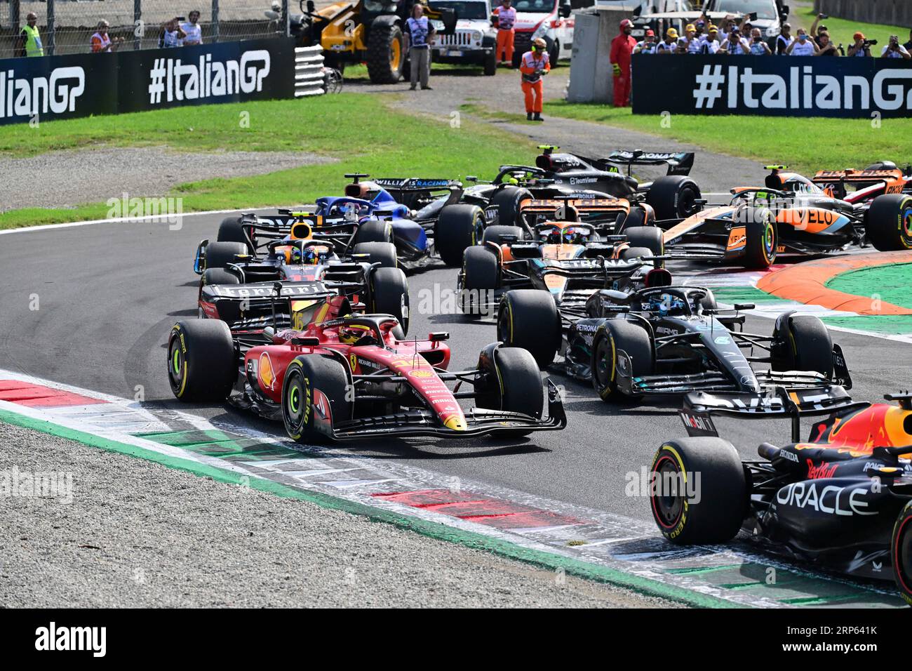 Monza, Italy. 3rd Sep, 2023. Start, #16 Charles Leclerc (MCO, Scuderia ...