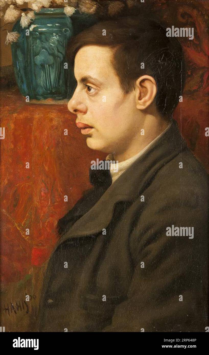 Portrait of Elias Smalhout (1889-1939) 1906 by Albert Hahn Stock Photo ...