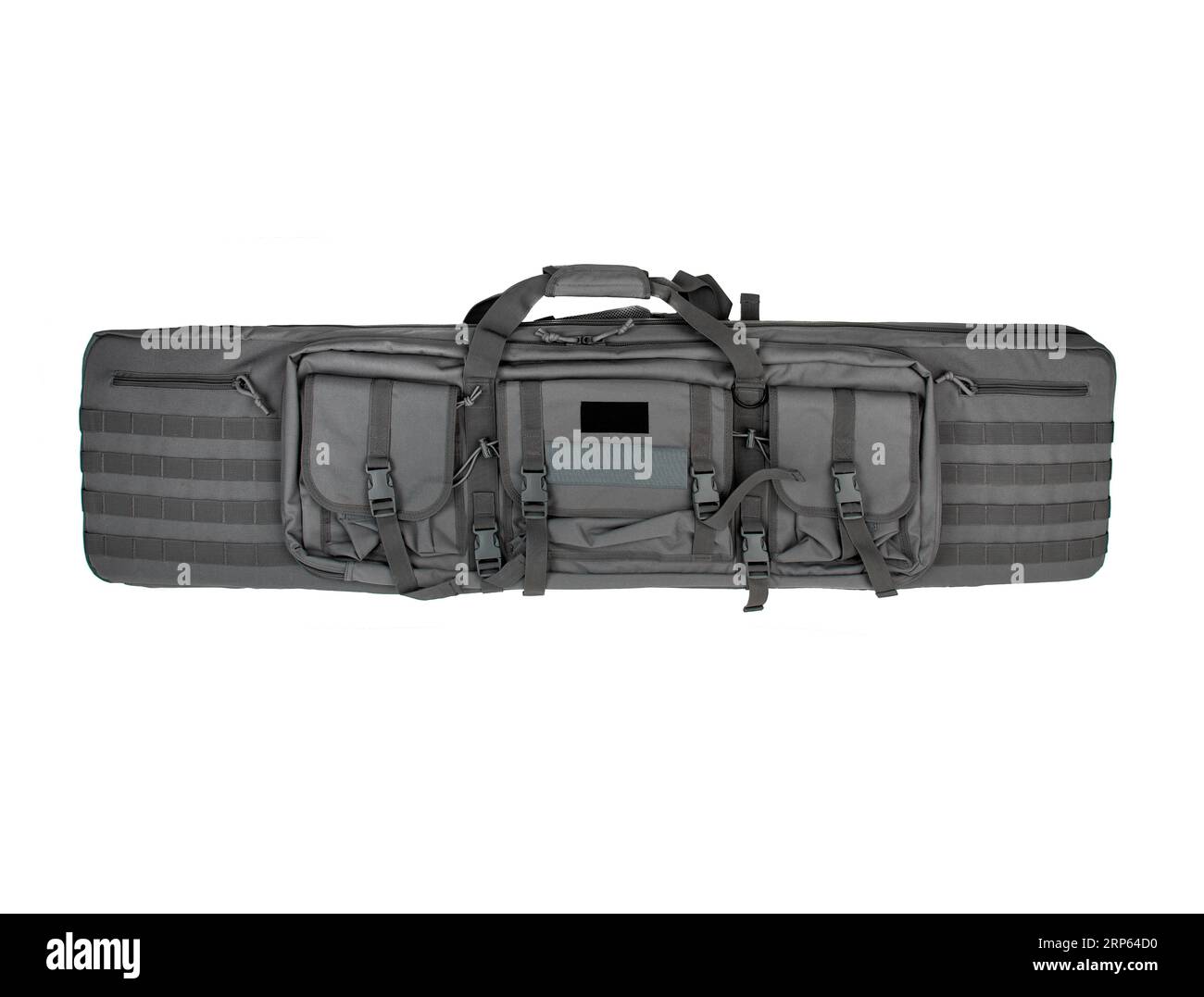 Soft light gray gun case with extra pockets. Bag for storing and ...