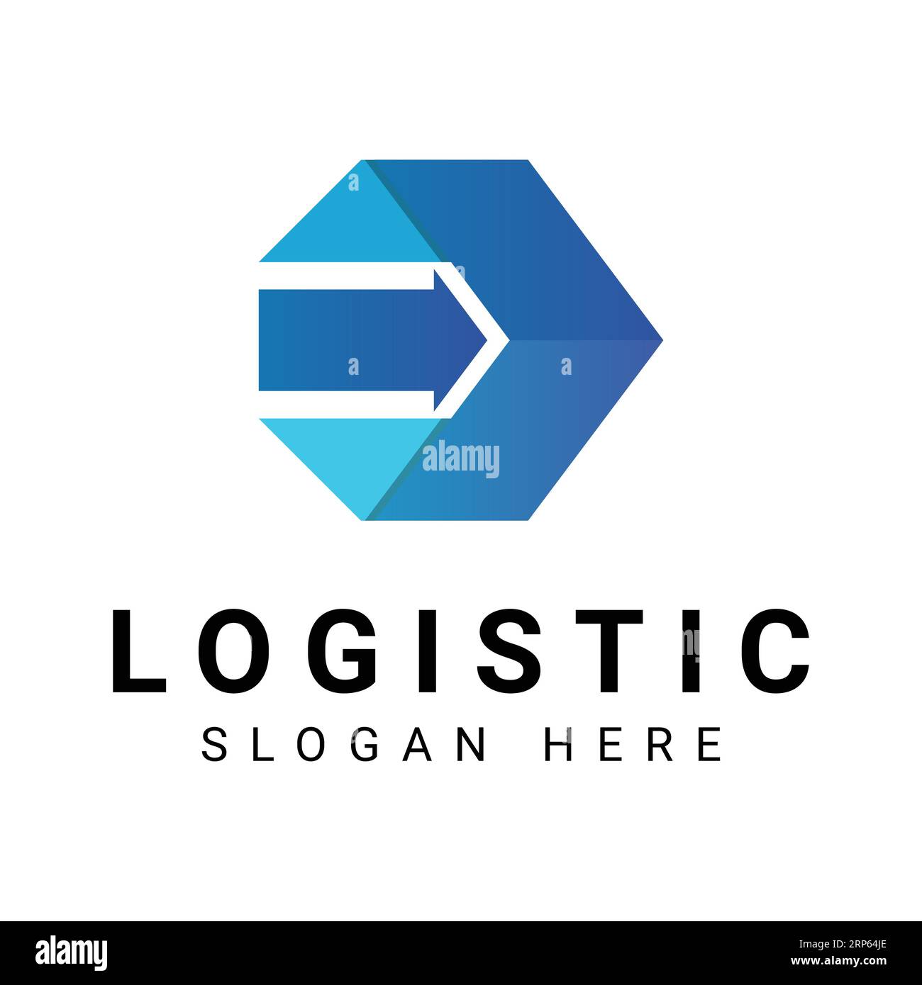 Logistic Arrow Logo Design Delivery Logistic Logotype Stock Vector ...