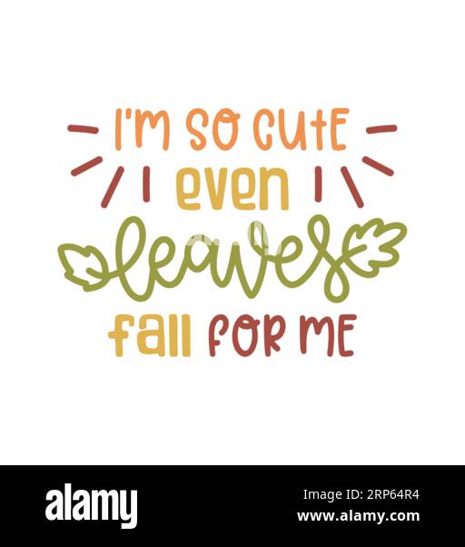 Cute fall t shirt designs hi-res stock photography and images - Alamy