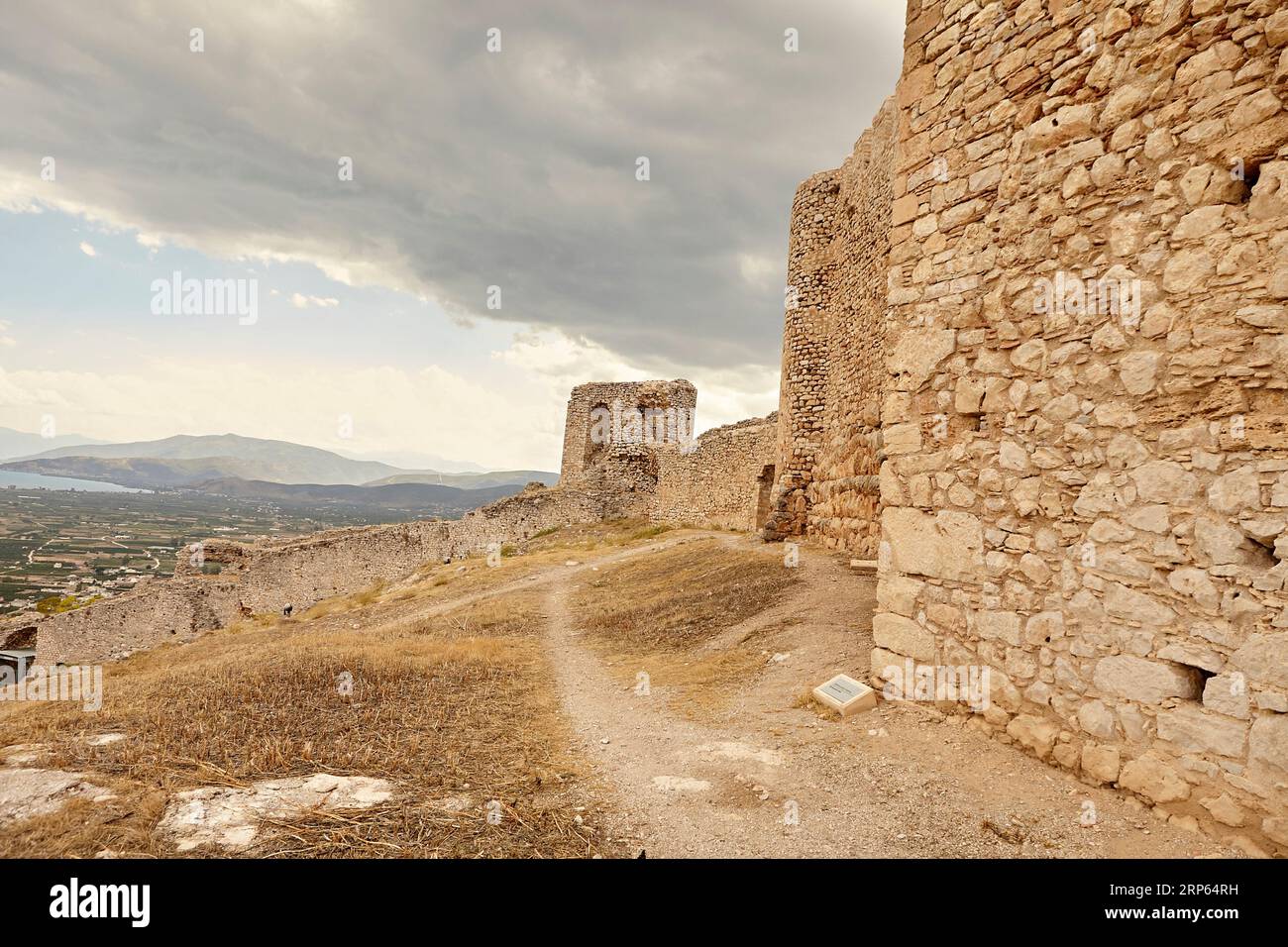 Larissa Castle, Argos, peloponnese greece Stock Photo - Alamy