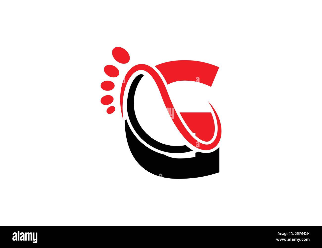 Letter G Foot Logo Design Vector Template Stock Vector Image & Art - Alamy