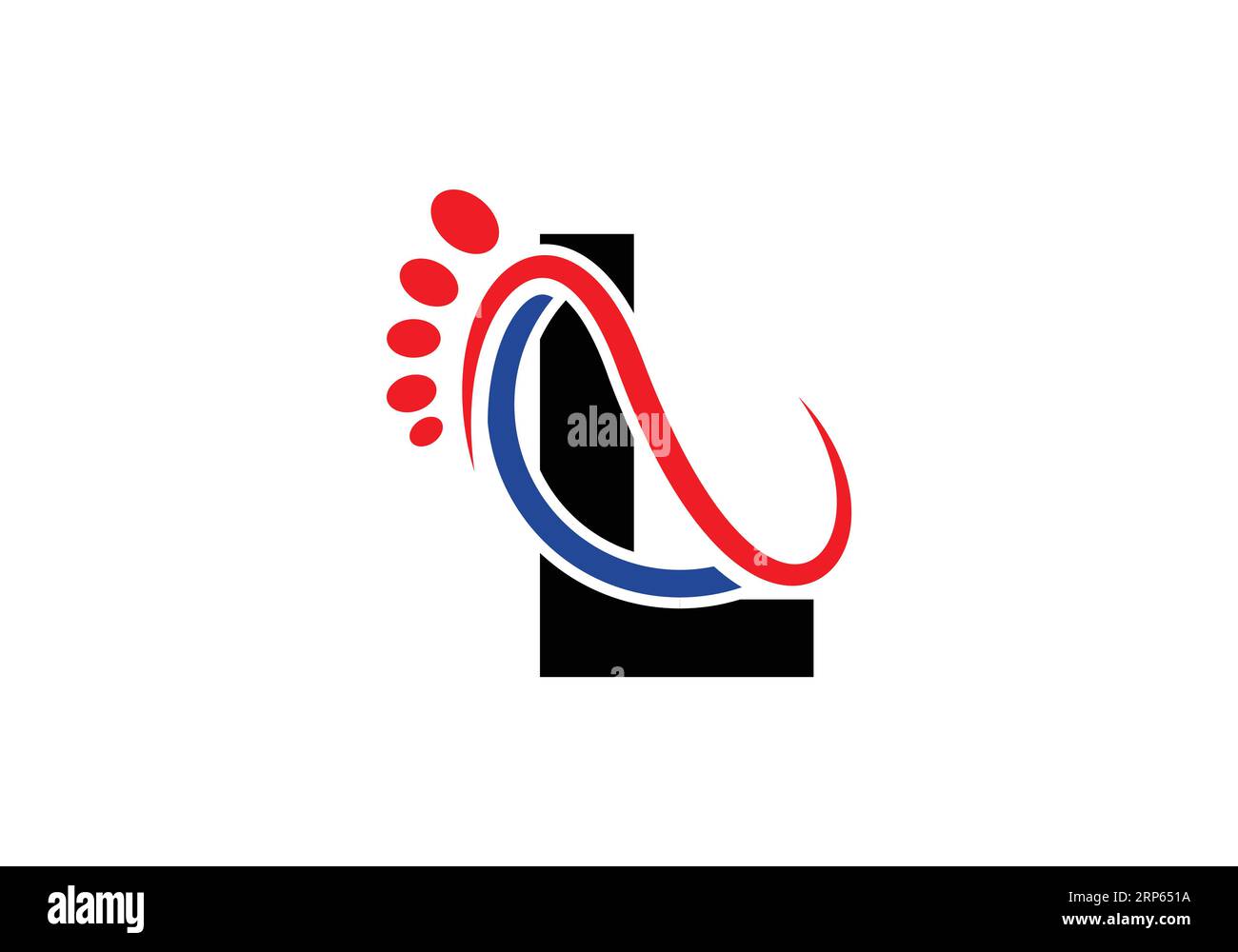 Letter L Foot Logo Design Vector Template Stock Vector Image & Art - Alamy