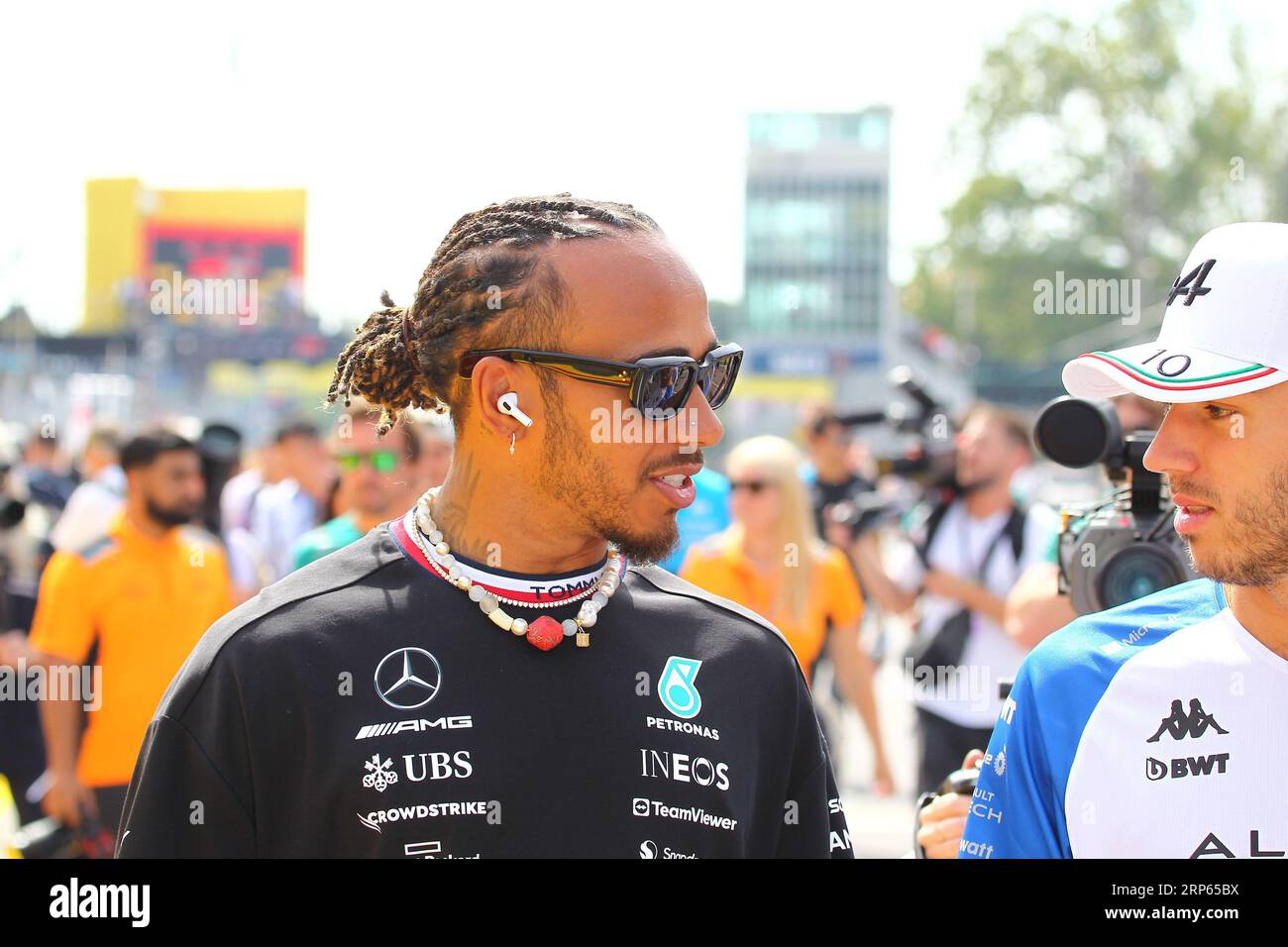 Lewis Hamilton (GBR) Mercedes W14 E Performance during the Race on ...