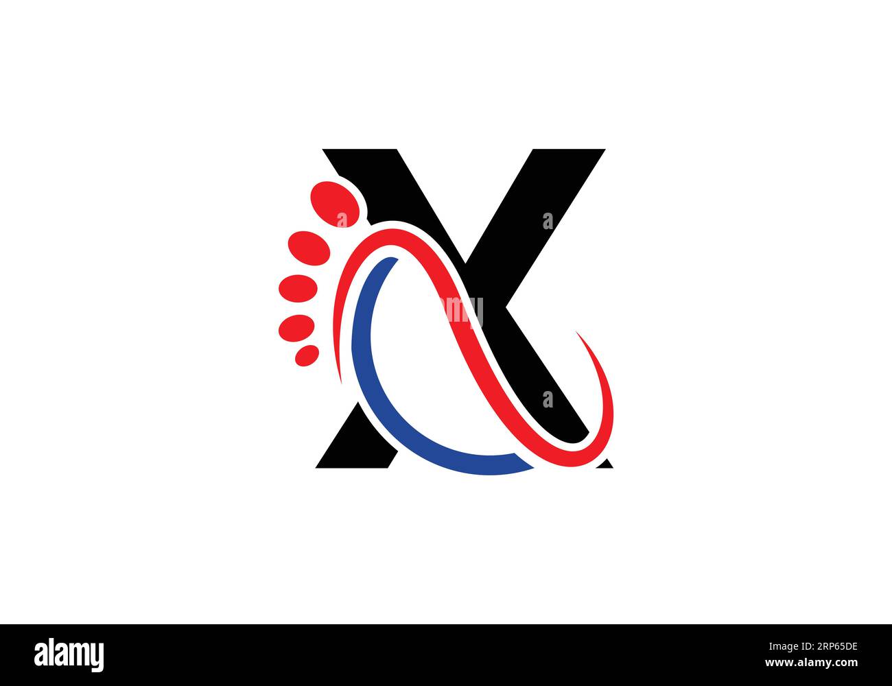 Letter X Foot Logo Design Vector Template Stock Vector Image & Art - Alamy