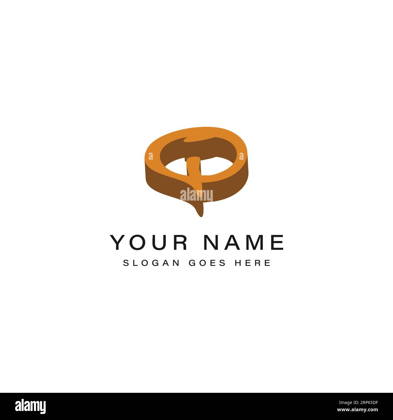 Letter Q logo in 3d design. Creative vector illustration with ...