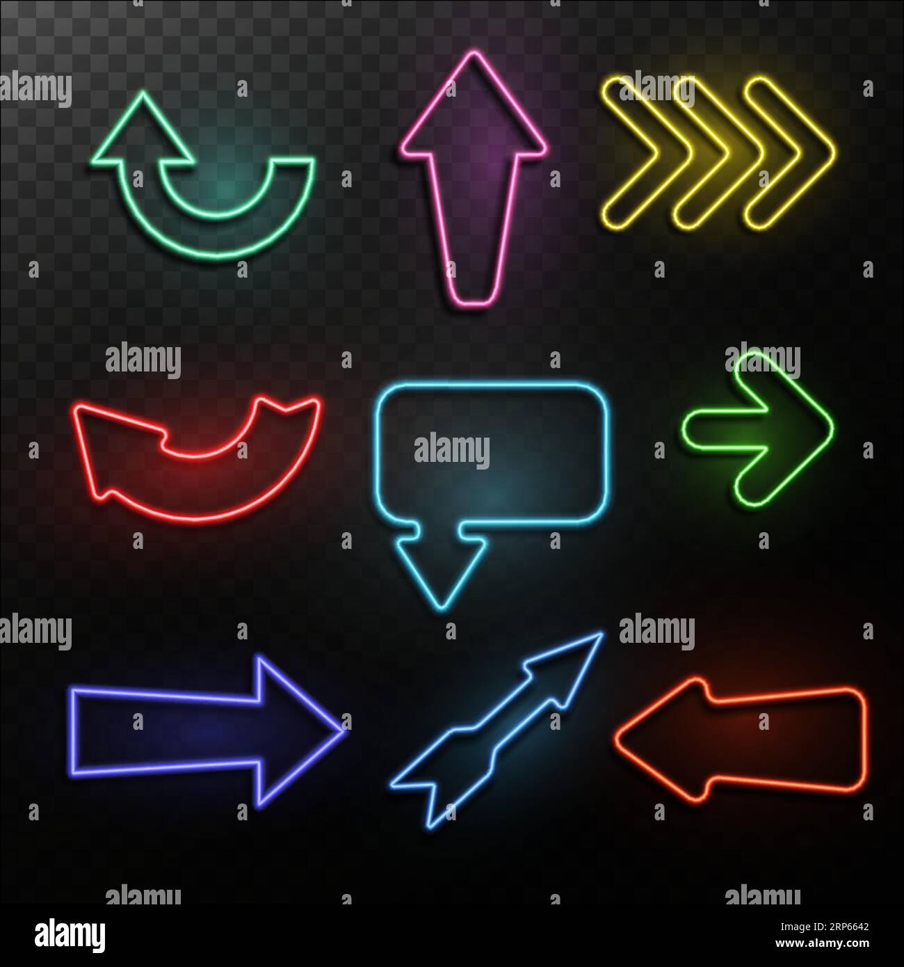 1950s neon signs at night Stock Vector Images - Alamy