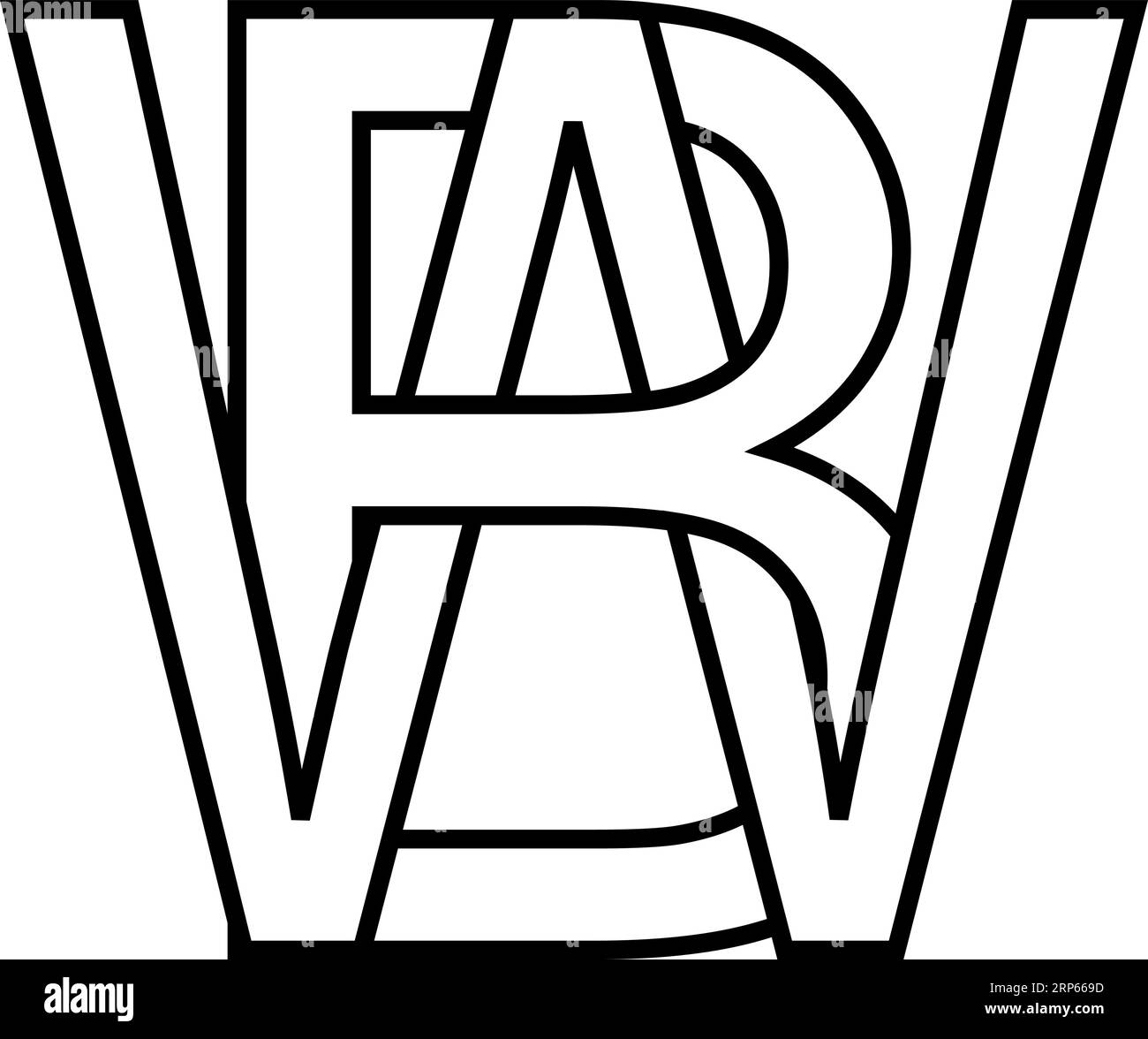 Logo sign bw, wb icon sign two interlaced letters b, w Stock Vector ...