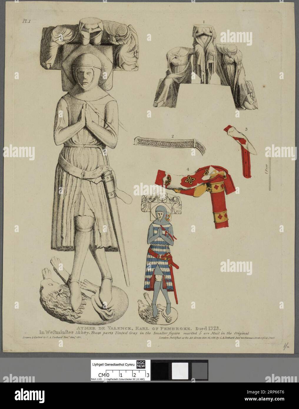 Aymer de Valence, Earl of Pembroke 1811 by Charles Alfred Stothard ...