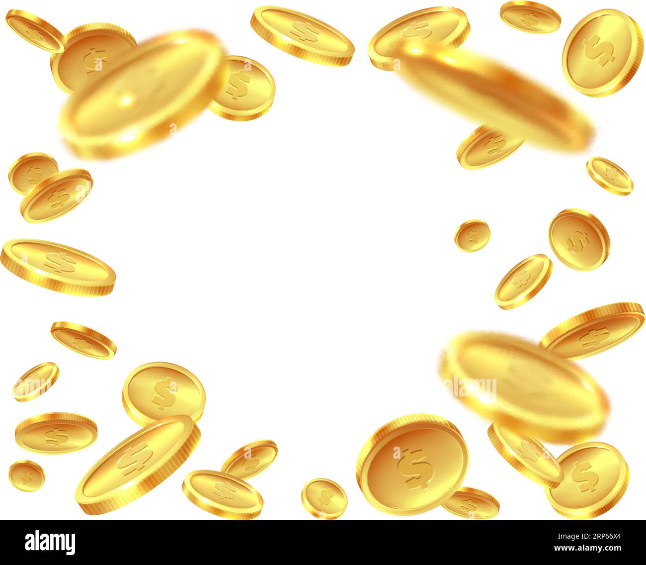 Raining money vector vectors Cut Out Stock Images & Pictures - Alamy