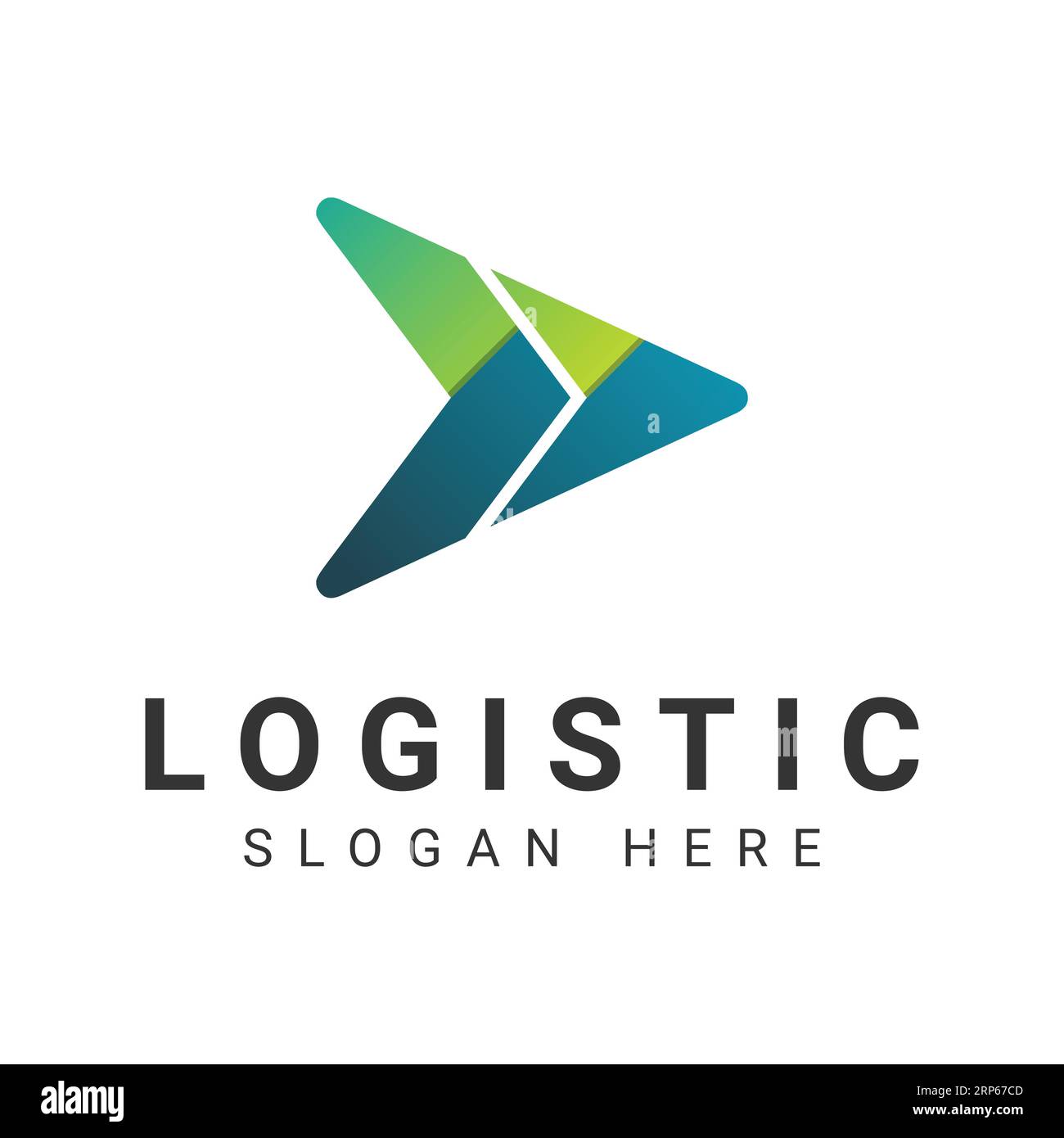 Logistic Arrow Logo Design Delivery Logistic Logotype Stock Vector ...