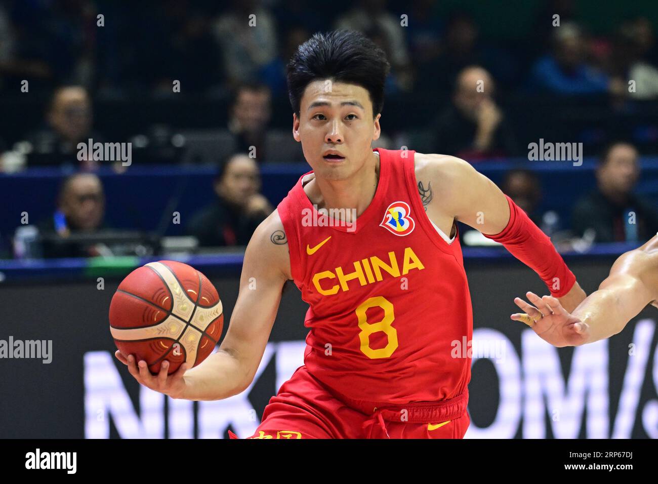 Quezon, Philippines. 02nd Sep, 2023. Rui Zhao of China men basketball team is seen in action ...