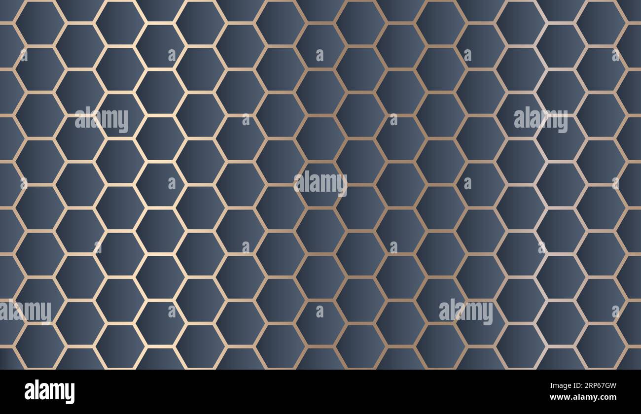 Metallic Honeycomb Pattern Widescreen