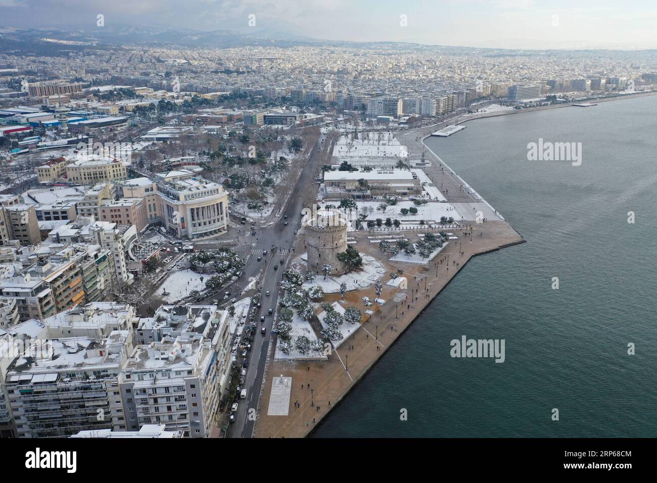 Thessaloniki snowfall hi-res stock photography and images - Alamy