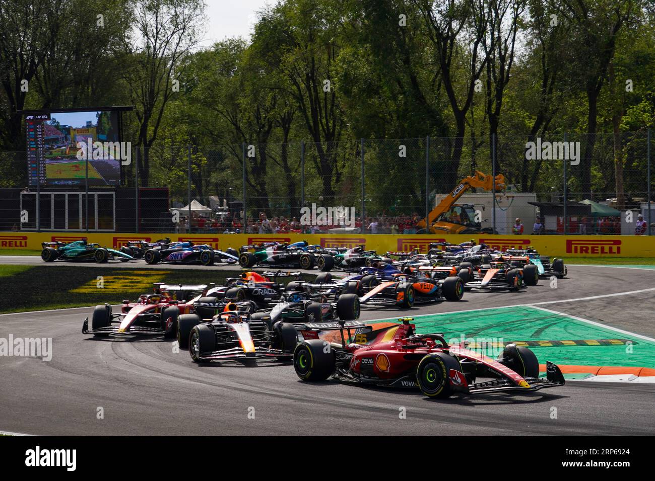 Monza, Italy. 03rd Sep, 2023. Carlos Sainz of Spain driving the (55 ...