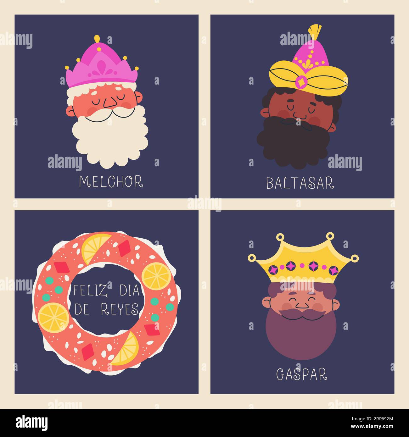 Tres reyes magos tres reyes magos Stock Vector Images - Alamy