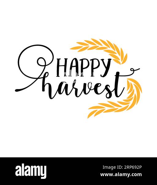 Happy Harvest ,typography t shirt design, tee print, t-shirt design ...
