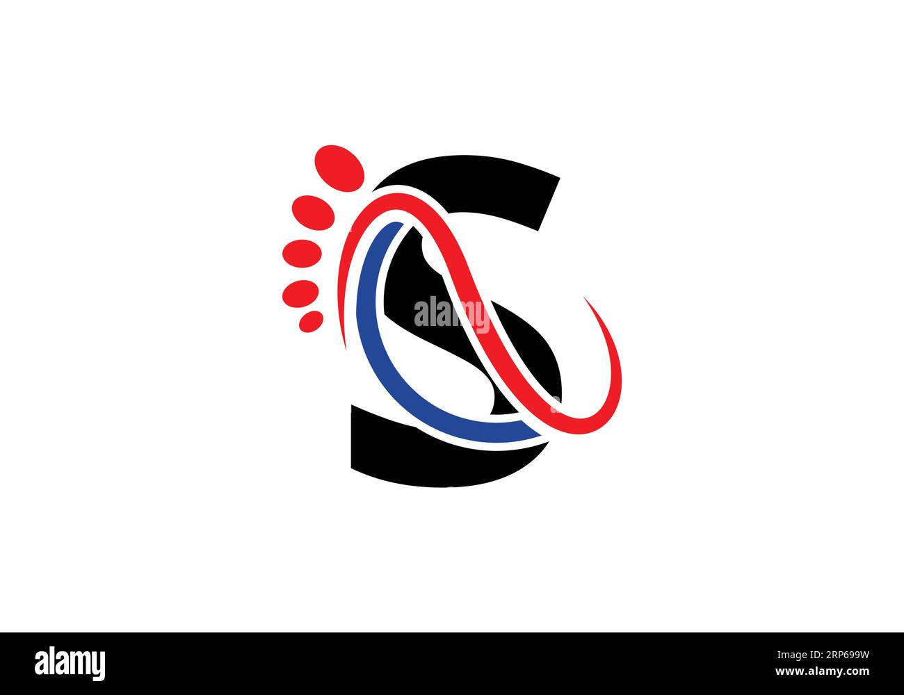 Letter S Foot Logo Design Vector Template Stock Vector Image & Art - Alamy